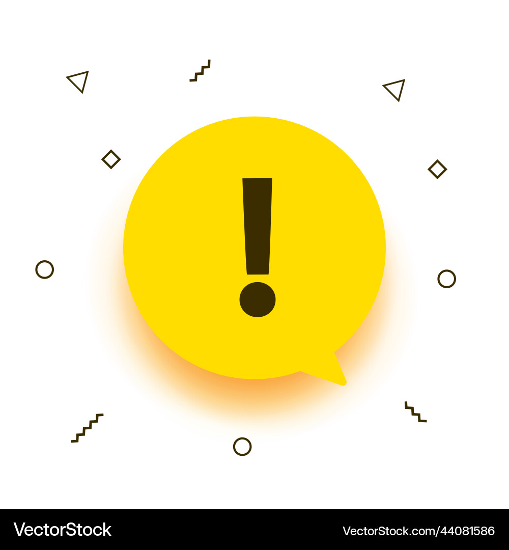 Important attention notice sign announce message Vector Image