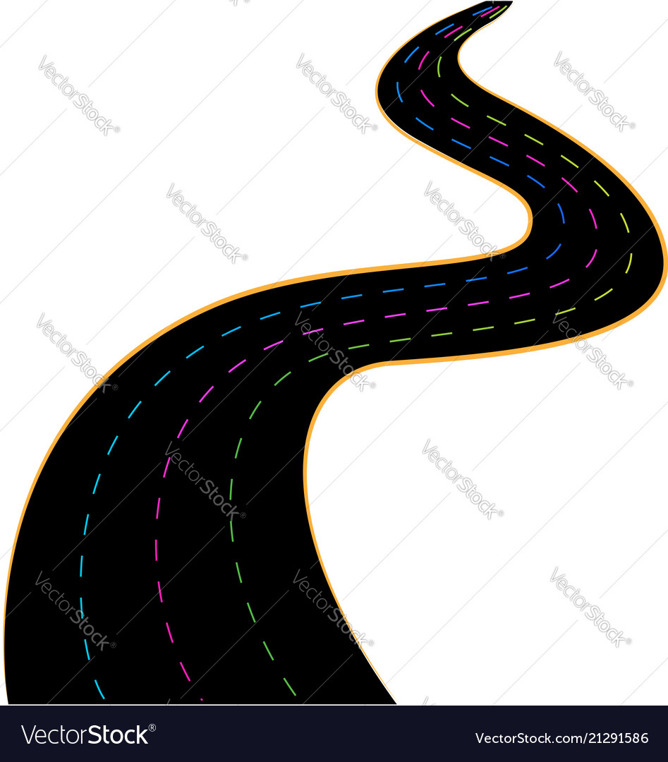 Simplistic speed road Royalty Free Vector Image