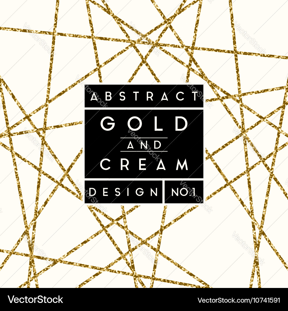 Abstract gold glitter design Royalty Free Vector Image