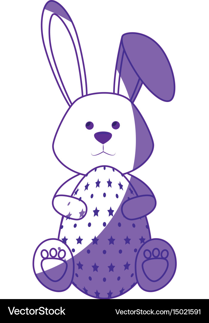 Cute bunny icon Royalty Free Vector Image - VectorStock