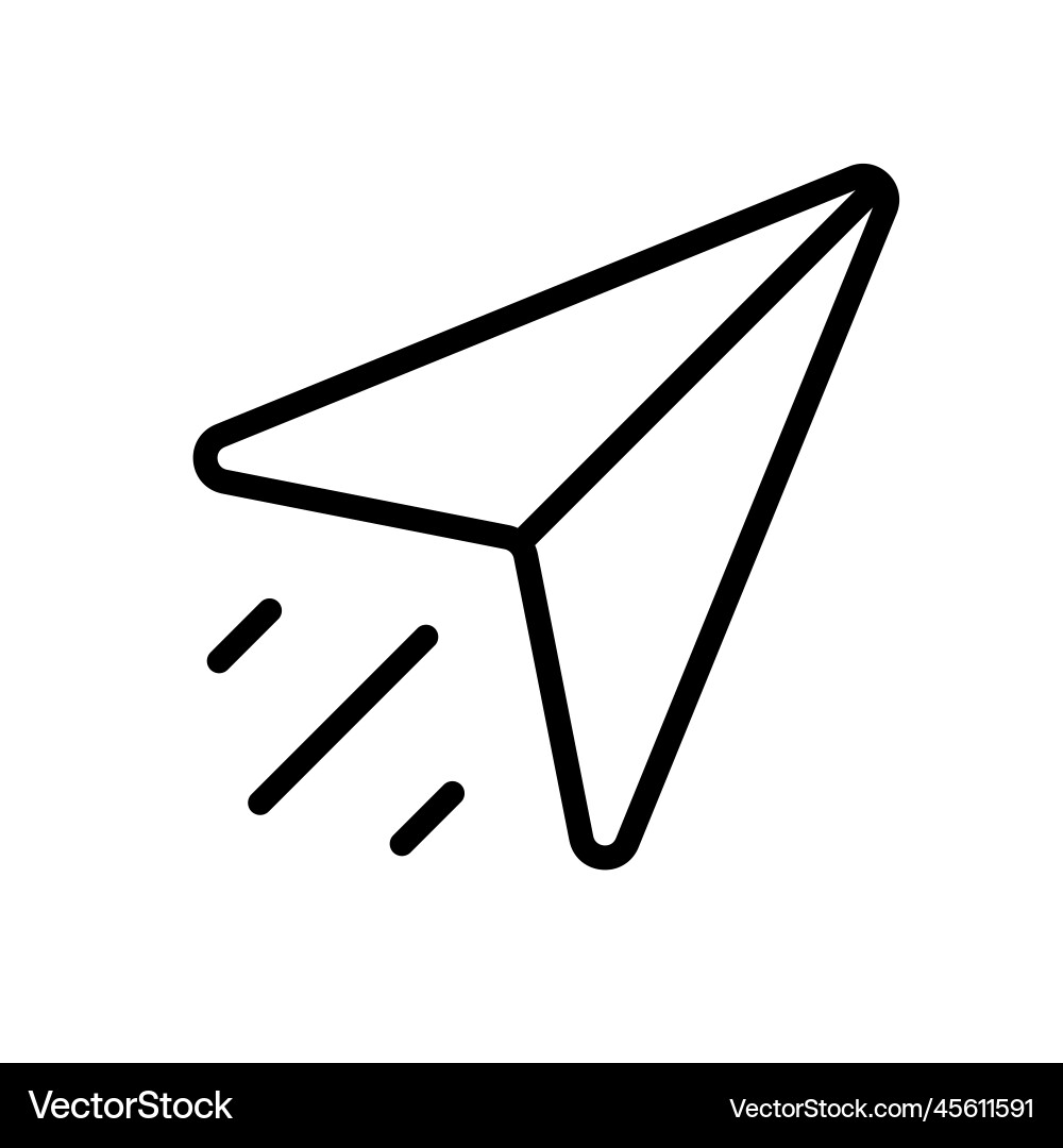 Send email or flying paper airplane Royalty Free Vector