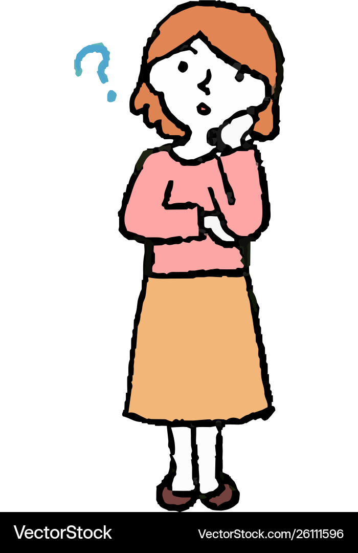 A woman face and pose Royalty Free Vector Image