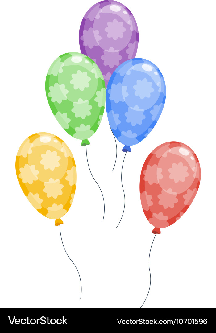 Balloon isolated Royalty Free Vector Image - VectorStock