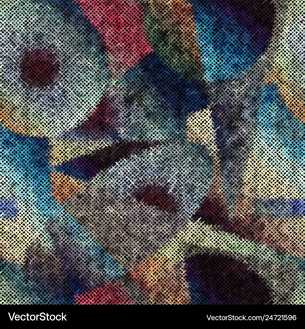 Imitation of a texture rough canvas seamless Vector Image