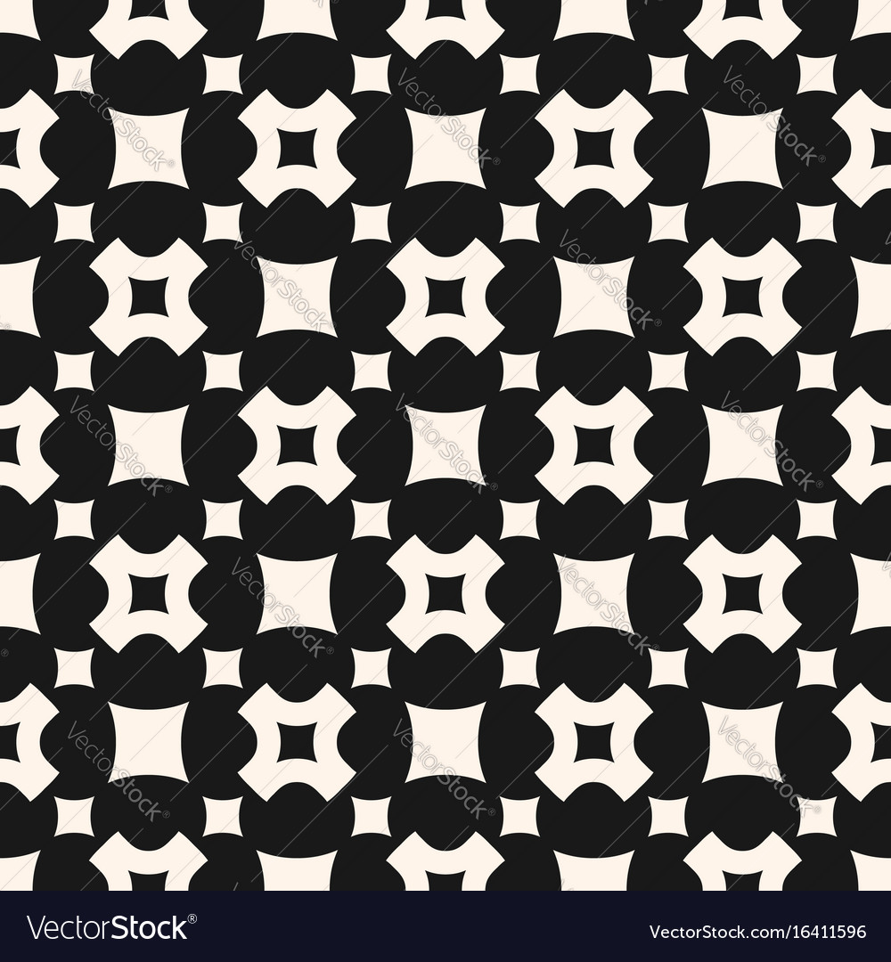 Seamless pattern rounded squares Royalty Free Vector Image
