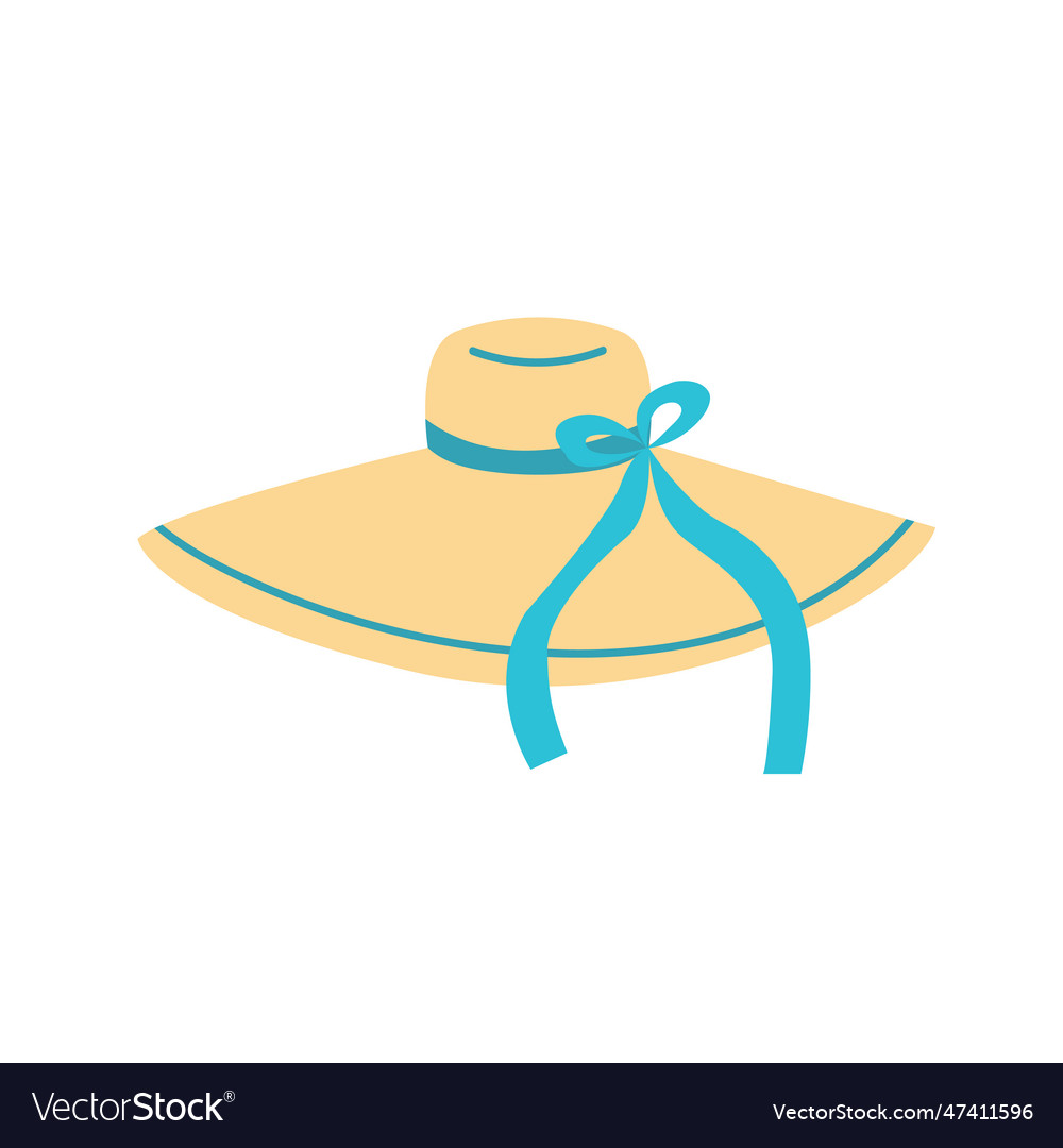 Summer hat Royalty Free Vector Image - VectorStock