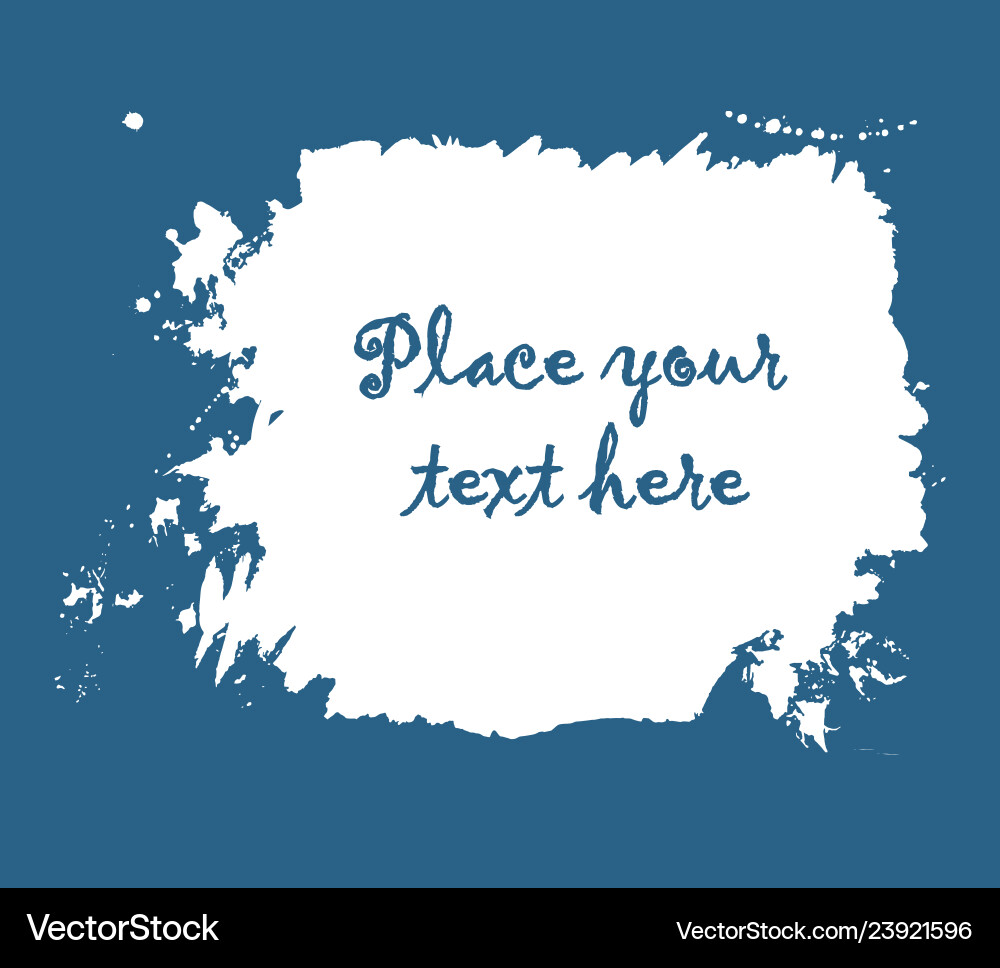 White splash design with color drops and stains Vector Image