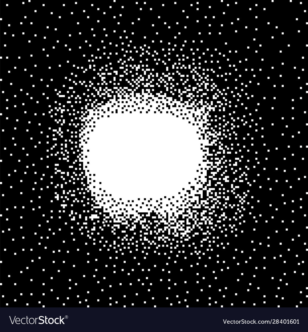 Abstract background explosion pixel dissolution Vector Image