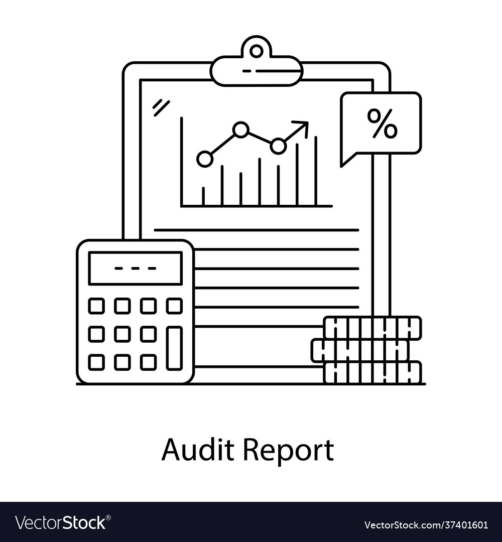 Audit report Royalty Free Vector Image - VectorStock