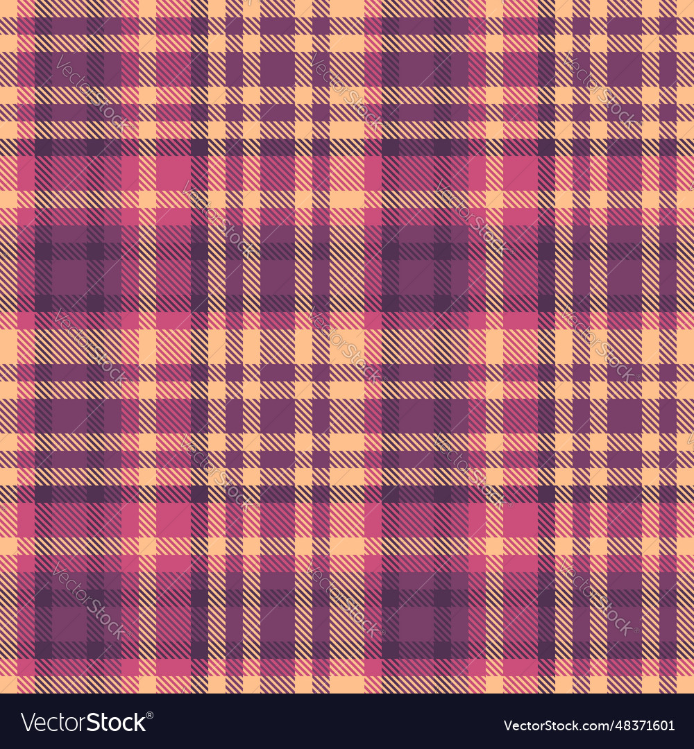 Check pattern fabric of background seamless with Vector Image