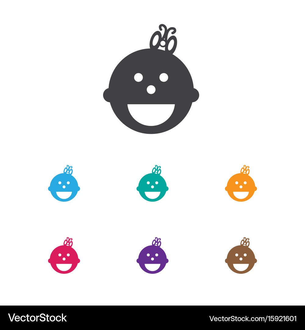 Child symbol on childhood Royalty Free Vector Image