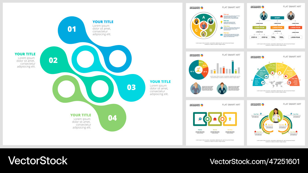 Colorful strategy or planning concept infographic Vector Image