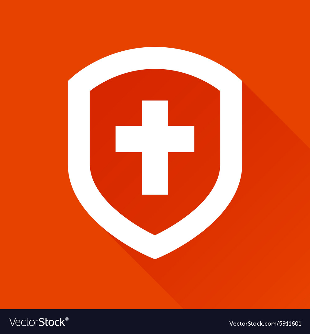 Cross shield Royalty Free Vector Image - VectorStock