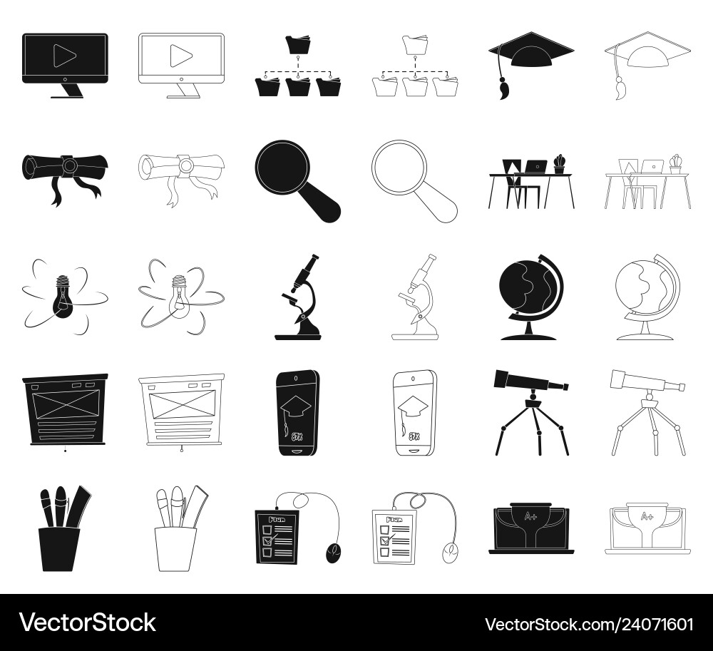 Design of education and learning symbol Royalty Free Vector