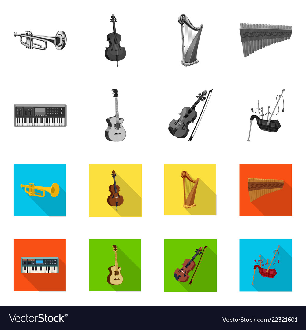 Design of music and tune symbol set Royalty Free Vector