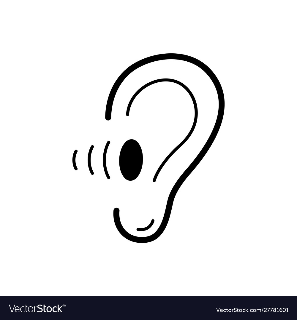 Ear Royalty Free Vector Image - VectorStock