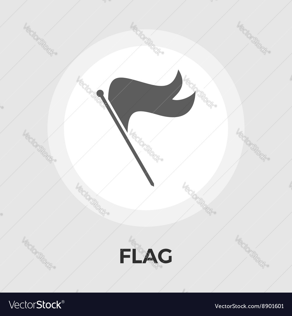 Flag flat icon Royalty Free Vector Image - VectorStock