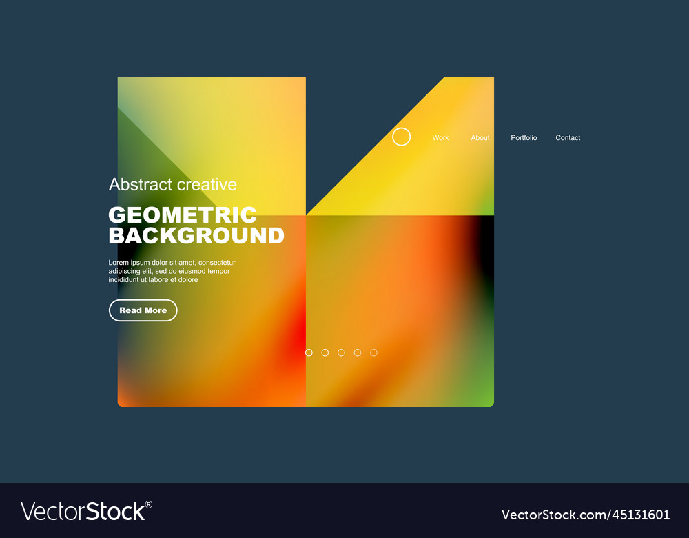 Fluid gradient geometric triangles abstract Vector Image