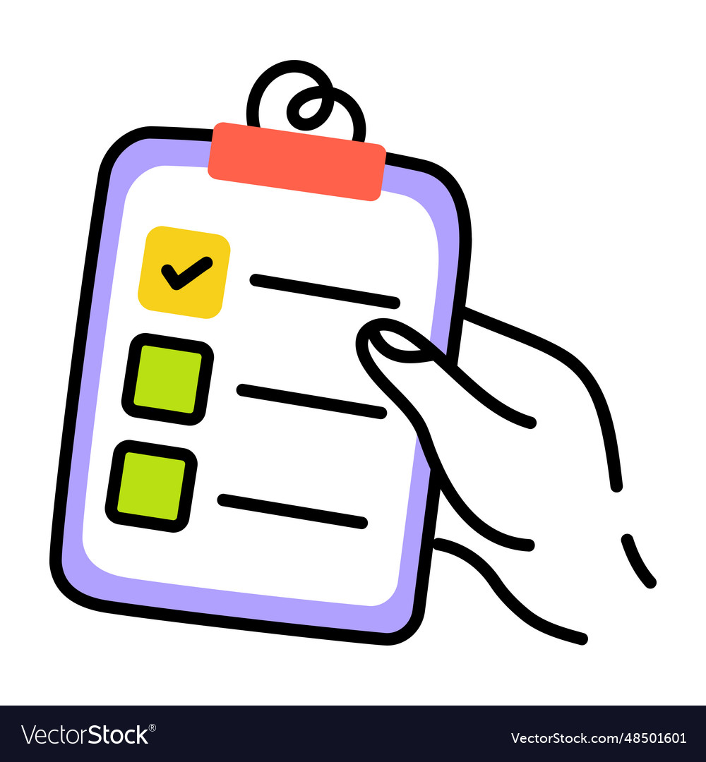 Inventory list Royalty Free Vector Image - VectorStock