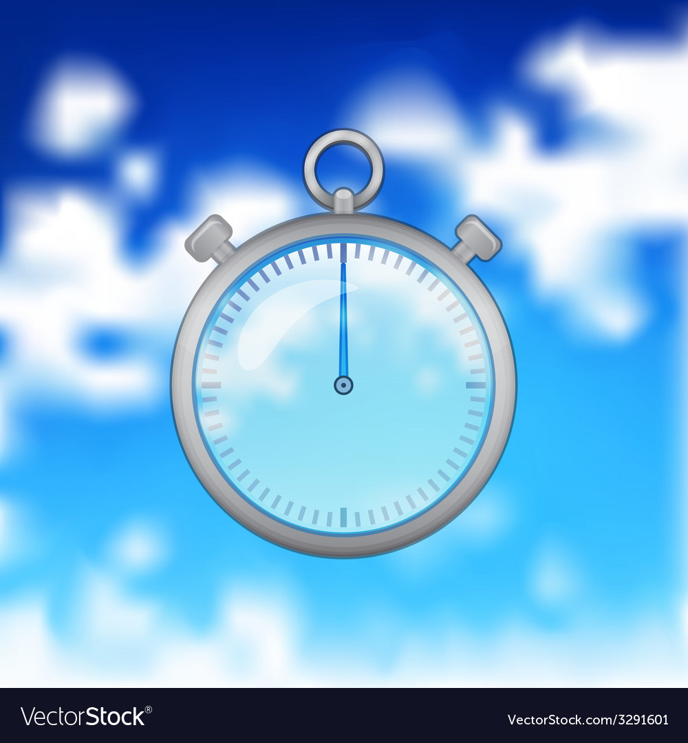 Realistic Timer Royalty Free Vector Image Vectorstock