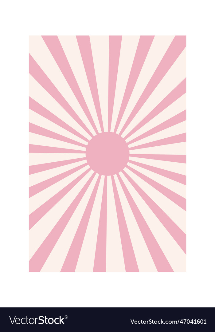 Sun beam rectangle pattern Royalty Free Vector Image