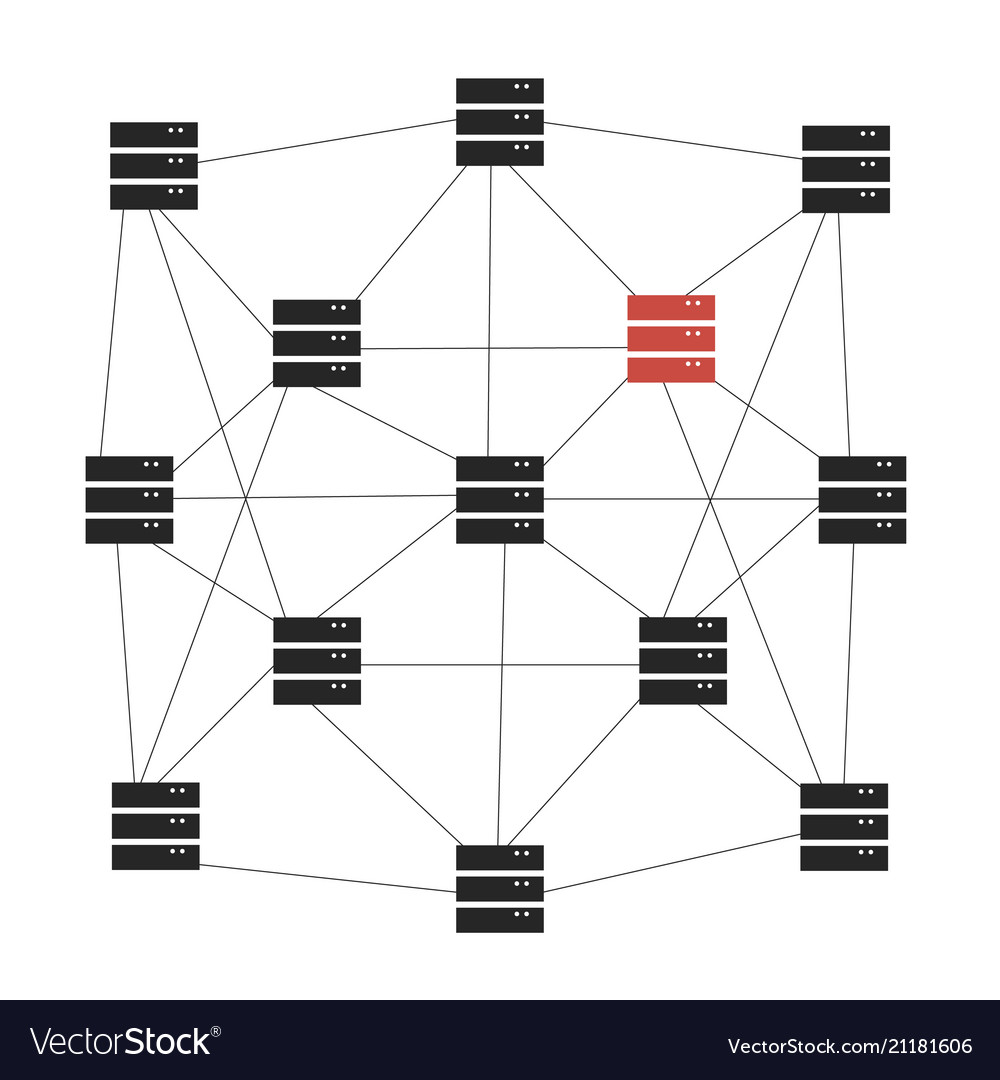 Ddos hacker attack computer security Royalty Free Vector