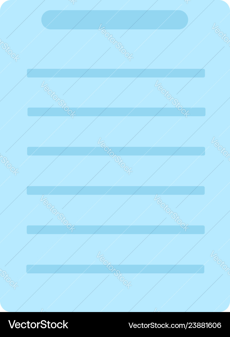 Document icon of symbol flat style isolated Vector Image