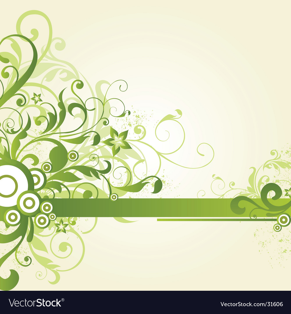 Floral background element Royalty Free Vector Image