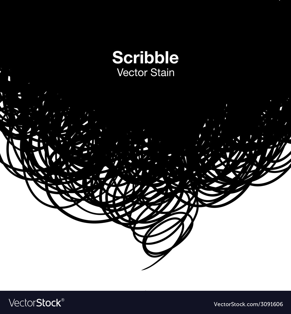 Scribble black background Royalty Free Vector Image