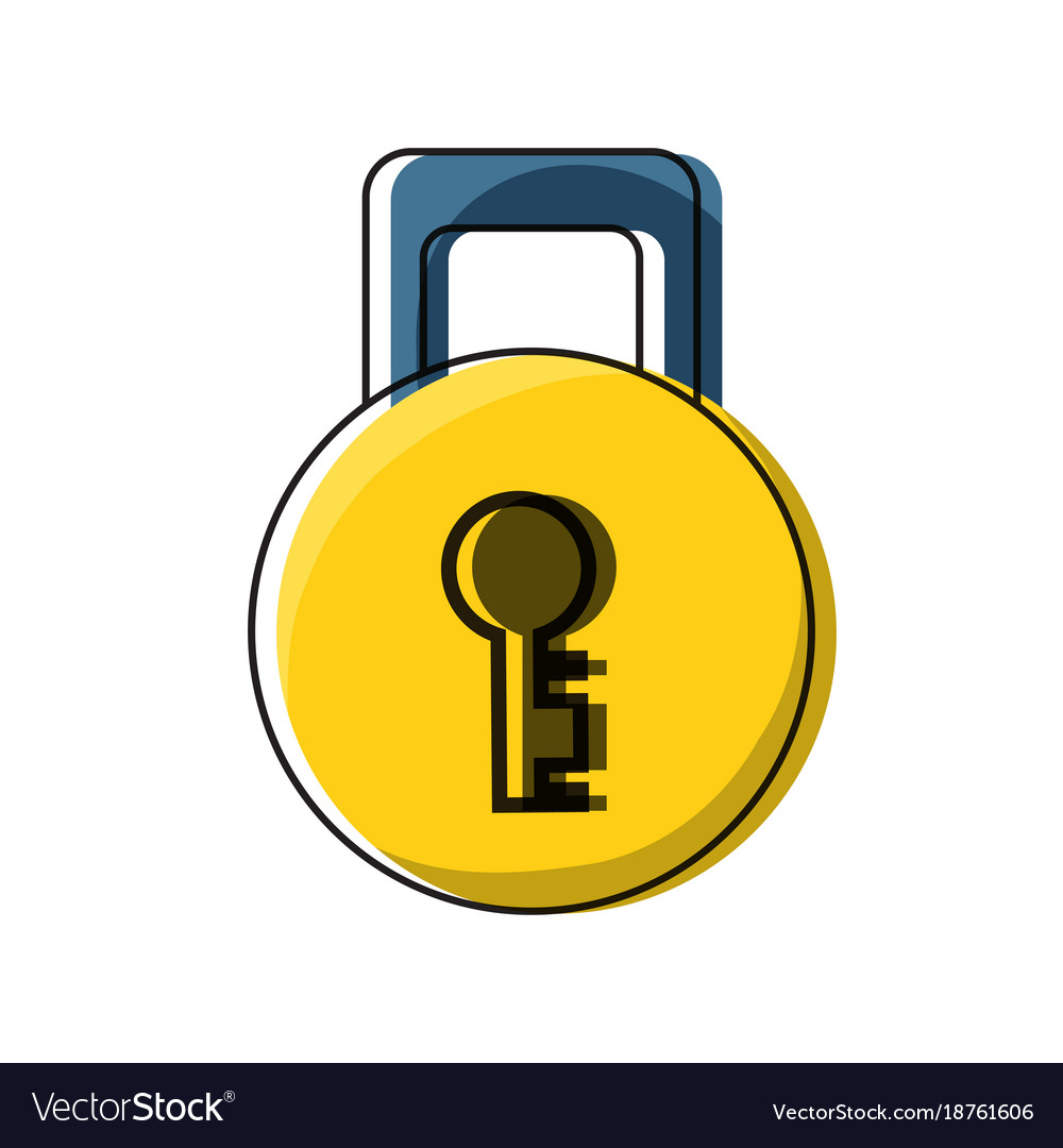 Security padlock icon Royalty Free Vector Image