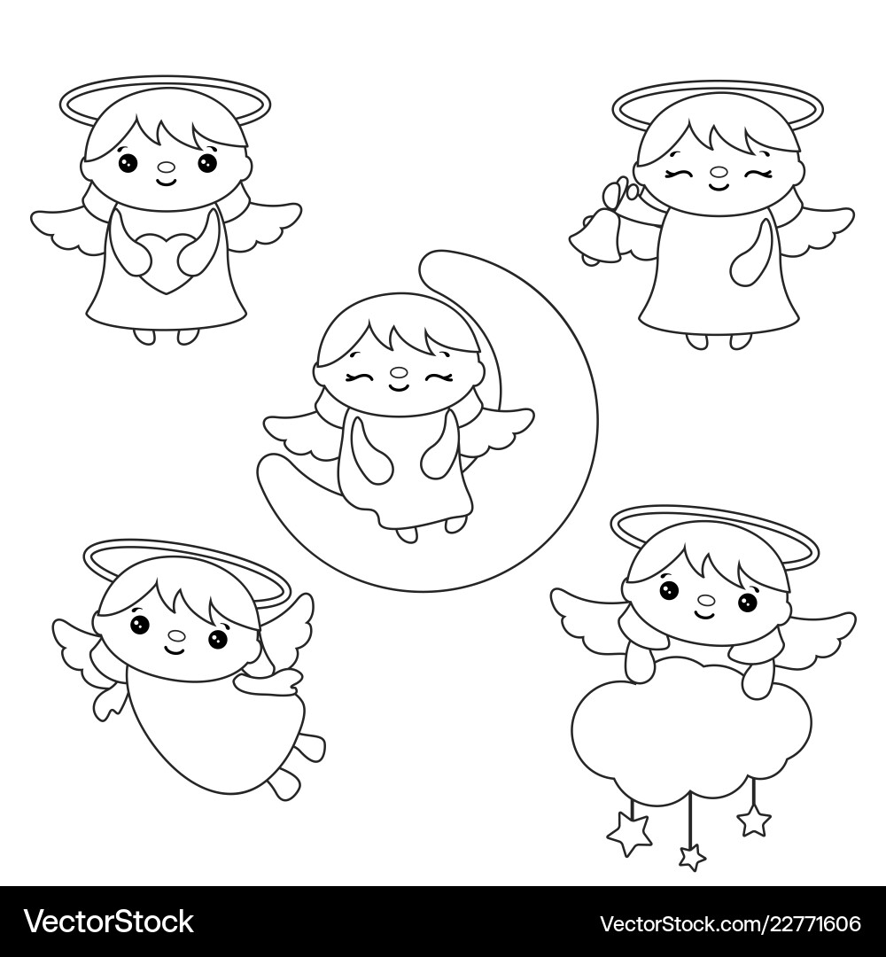 Set of christmas characters Royalty Free Vector Image