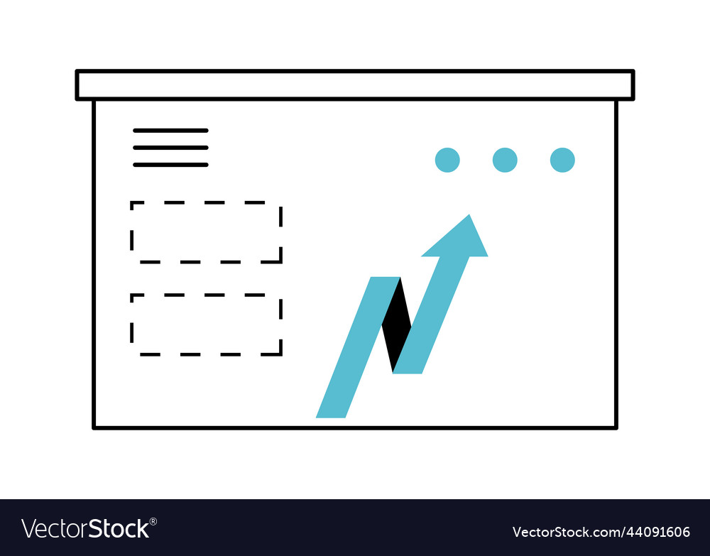 Statistics In Paperboard Royalty Free Vector Image