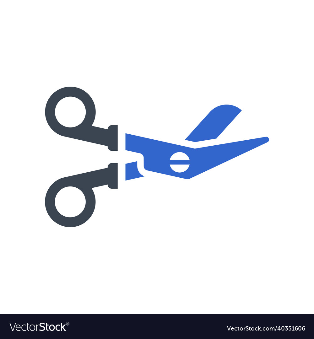 Surgery scissors icon Royalty Free Vector Image