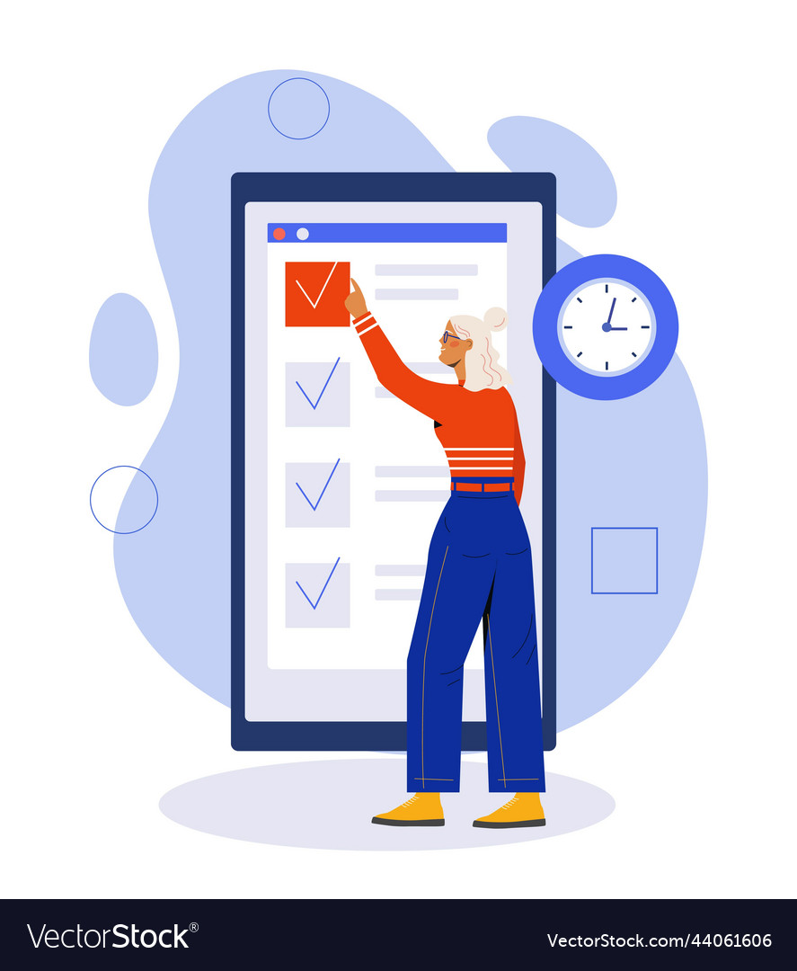 Task management concept Royalty Free Vector Image