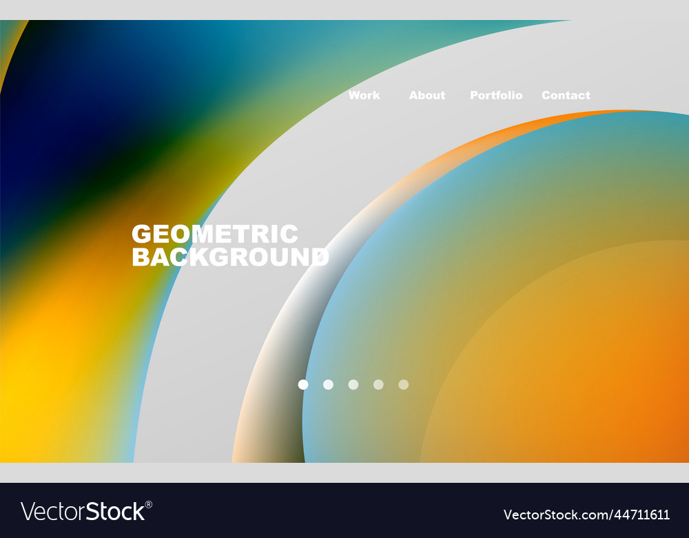 Abstract liquid background for your landing page Vector Image