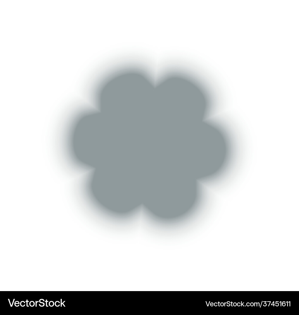 Flower bud plant transparent shadow on white Vector Image