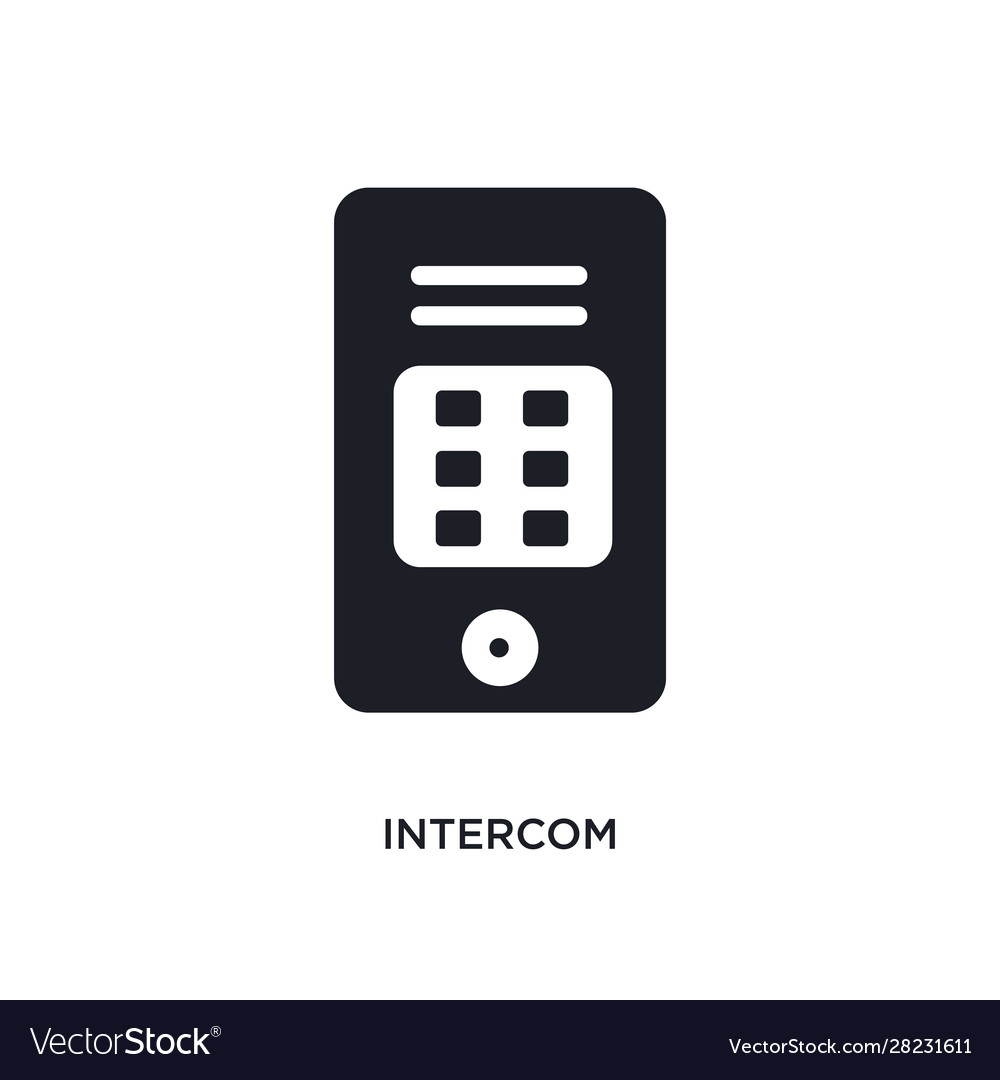 Intercom isolated icon simple element from smart Vector Image