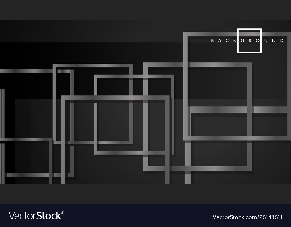 Modern abstract squares backgrounds with a black Vector Image