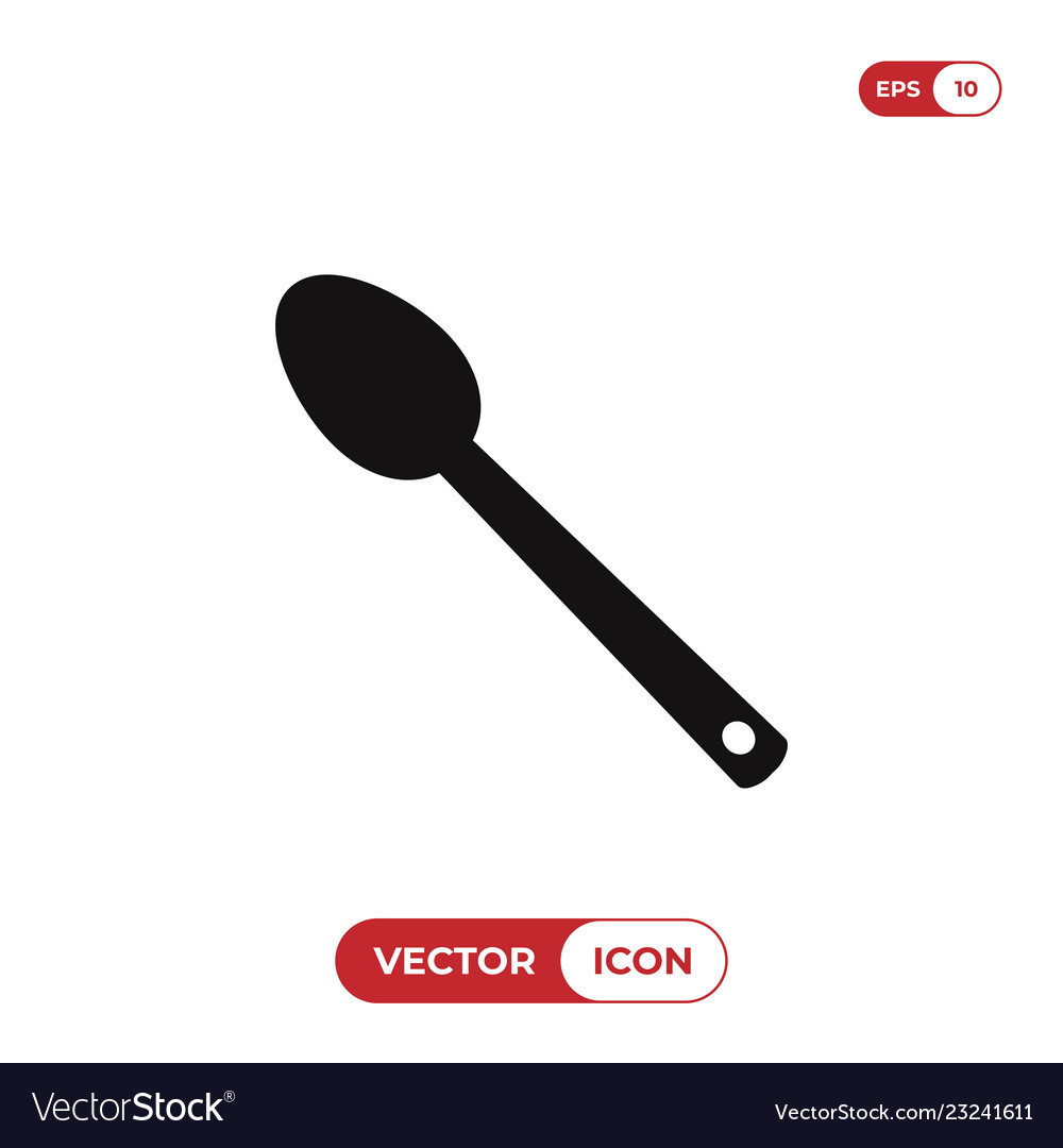 Spoon icon Royalty Free Vector Image - VectorStock