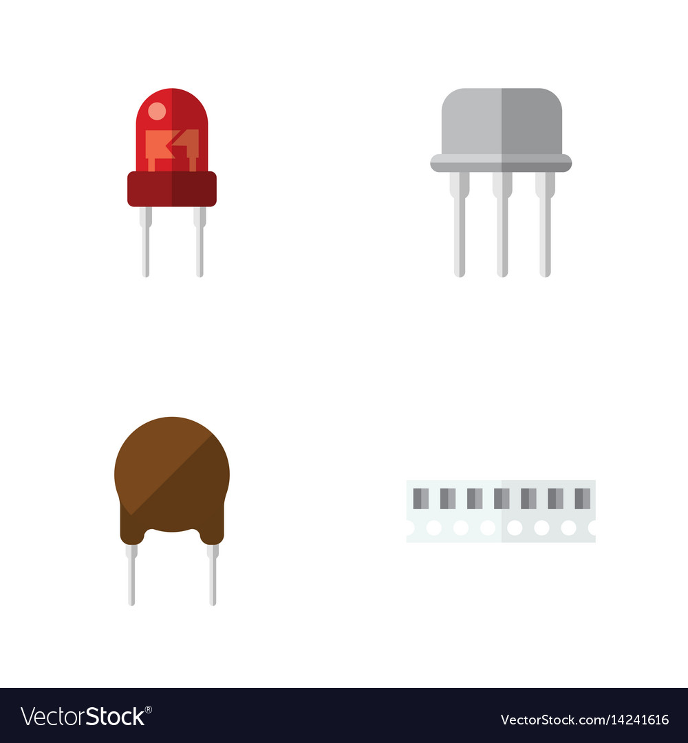 Flat device set of triode resist memory Royalty Free Vector