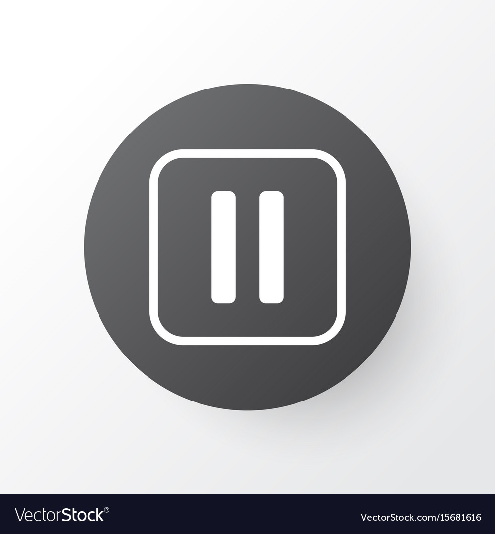 Pause music icon symbol premium quality isolated Vector Image Pause music icon symbol premium quality isolated Vector Image