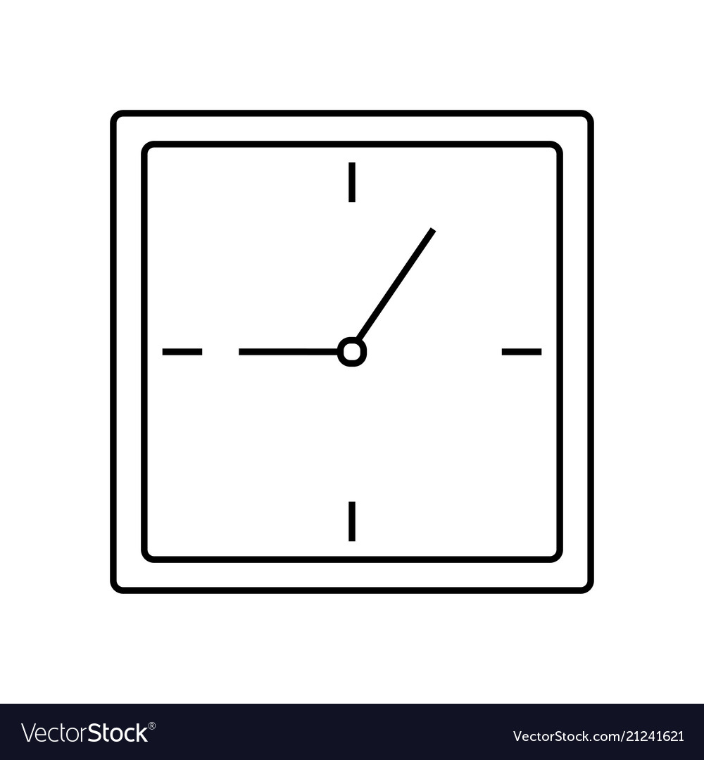 Abstract clock object Royalty Free Vector Image