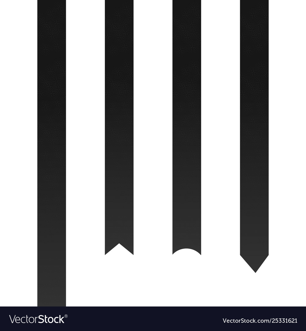 Black ribbons Royalty Free Vector Image - VectorStock