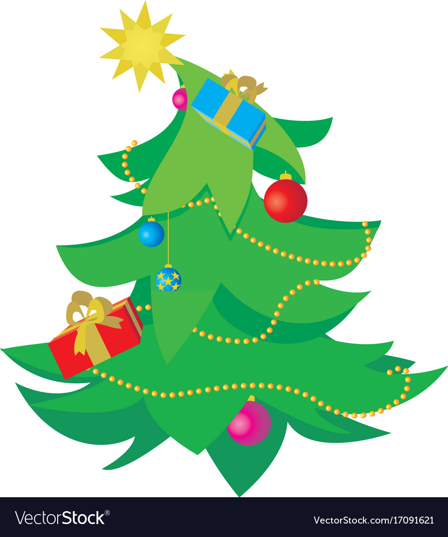 Christmas tree Royalty Free Vector Image - VectorStock