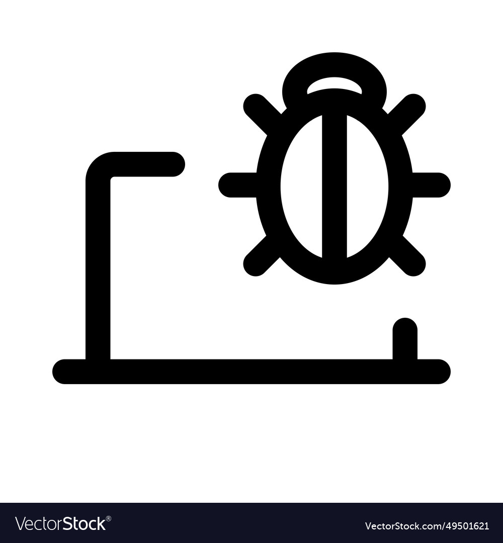 Coding error in a piece of software Royalty Free Vector