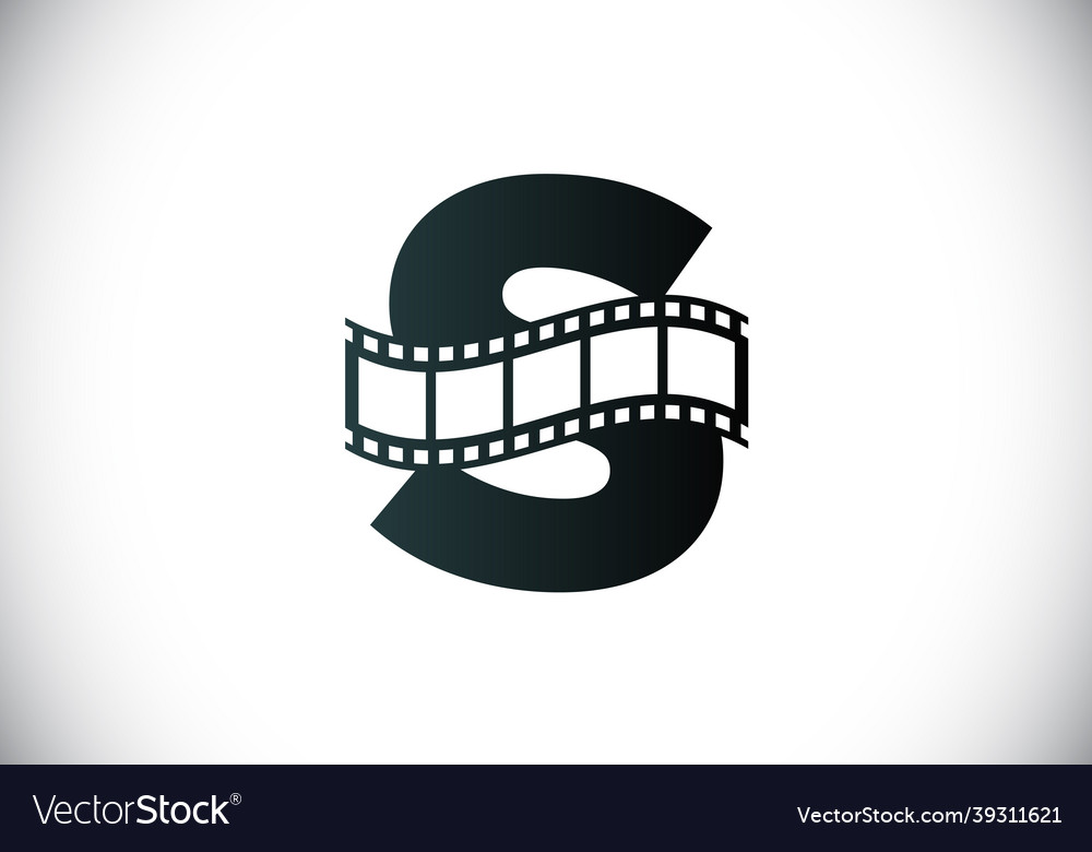 Initial s monogram alphabet incorporated Vector Image