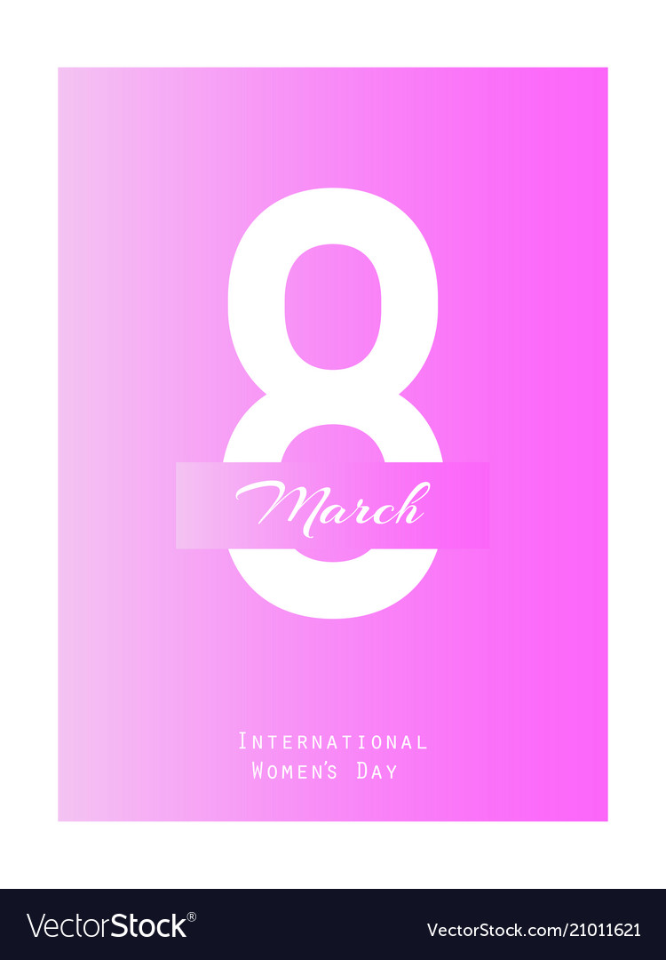 Red style 8 march design elements Royalty Free Vector Image