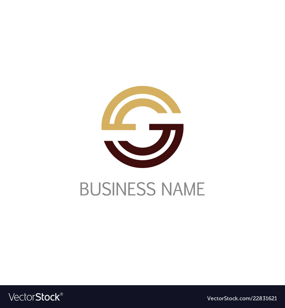 Round geometry connect technology logo Royalty Free Vector