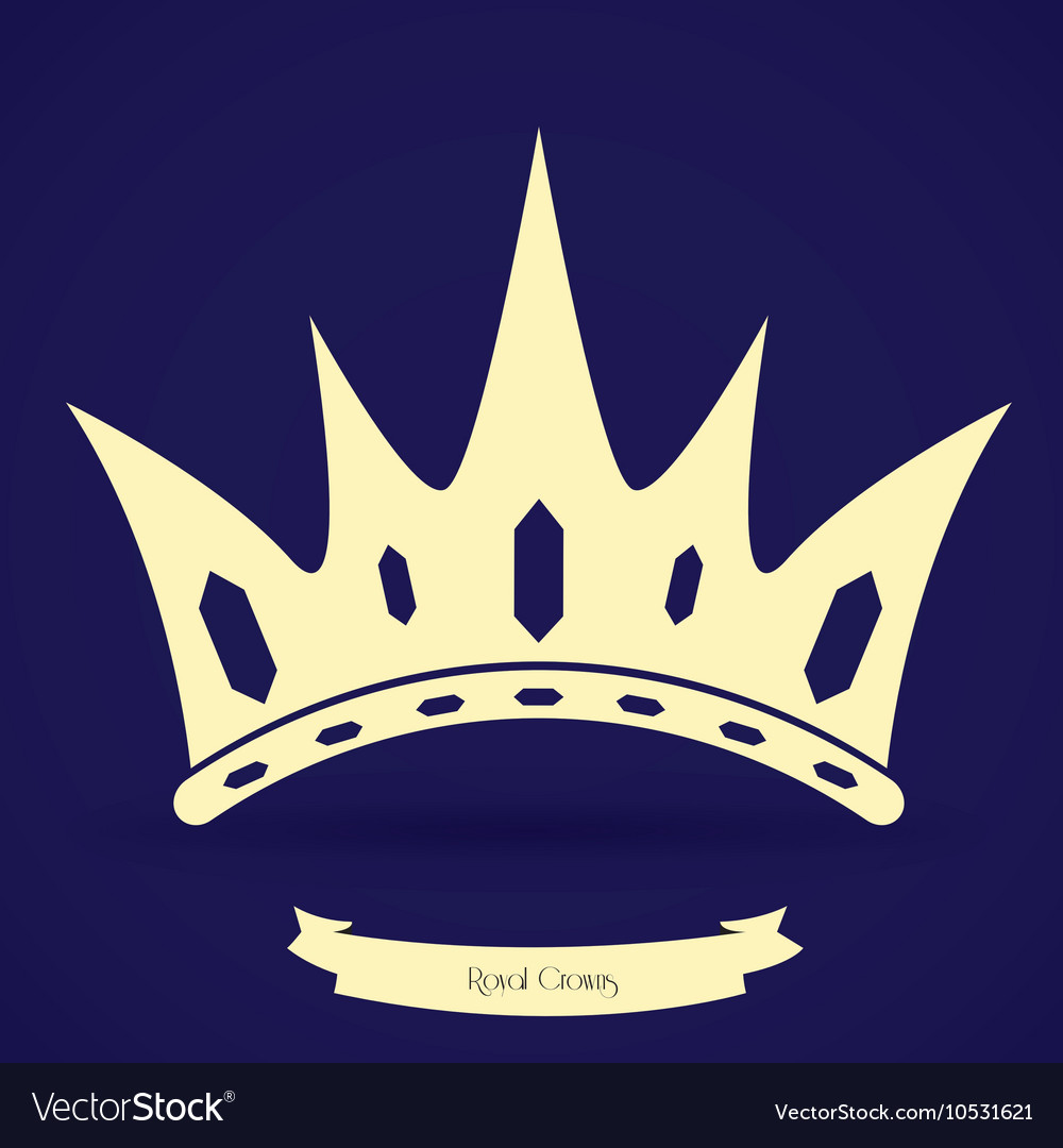 Royal crown Royalty Free Vector Image - VectorStock