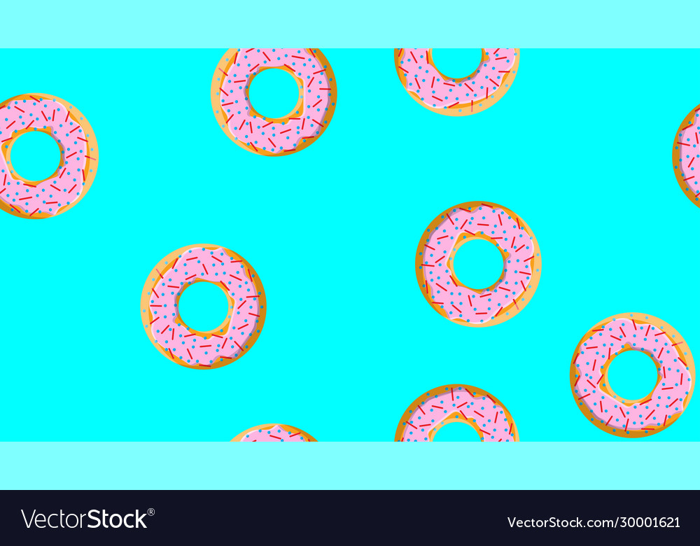 Seamless pattern texture from round sweet Vector Image